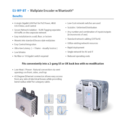 E5-WP-BT Encoder – Visionary Solutions