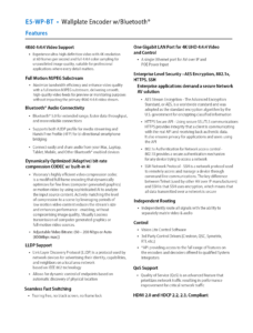 E5-WP-BT Encoder – Visionary Solutions