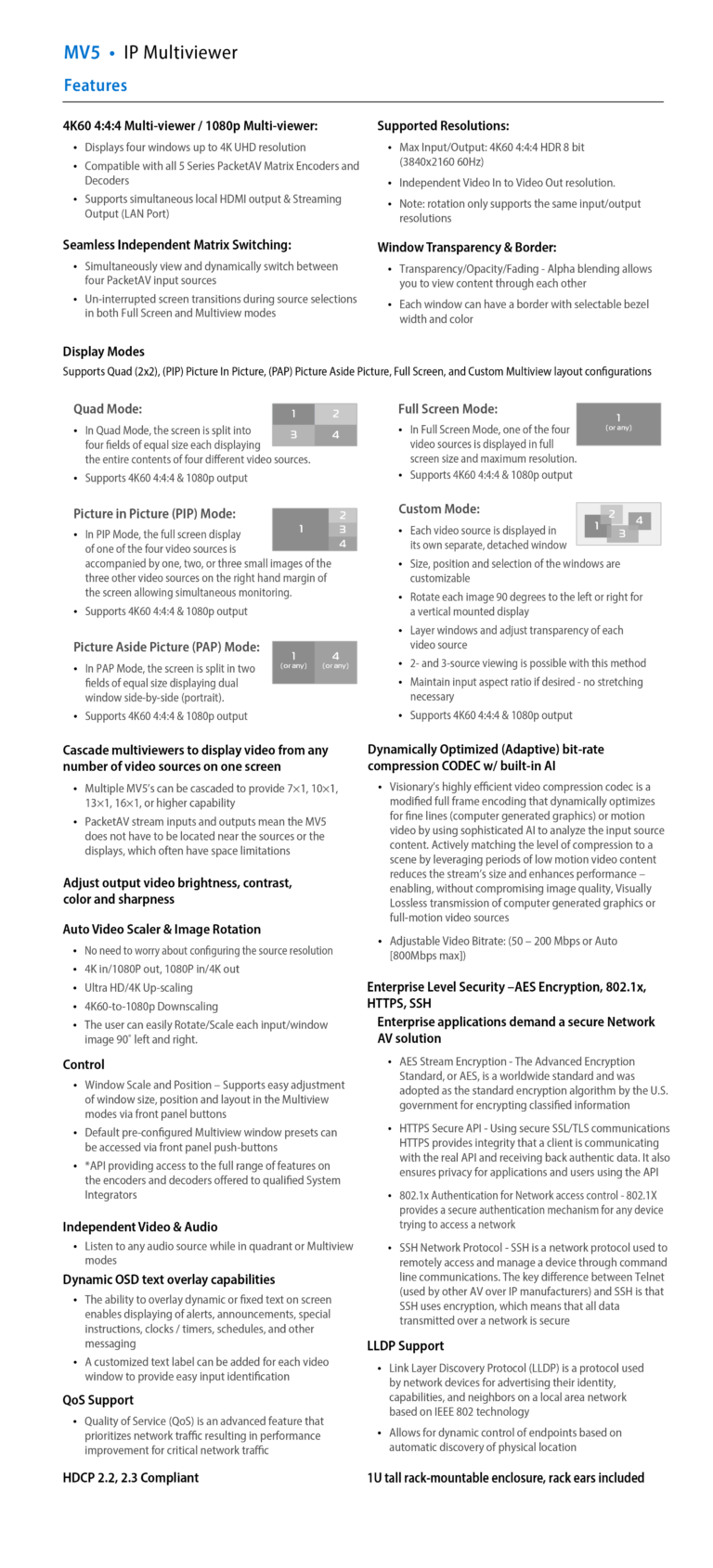 MV5 IP Multiviewer – Visionary Solutions