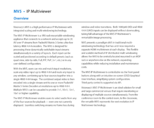 MV5 IP Multiviewer – Visionary Solutions